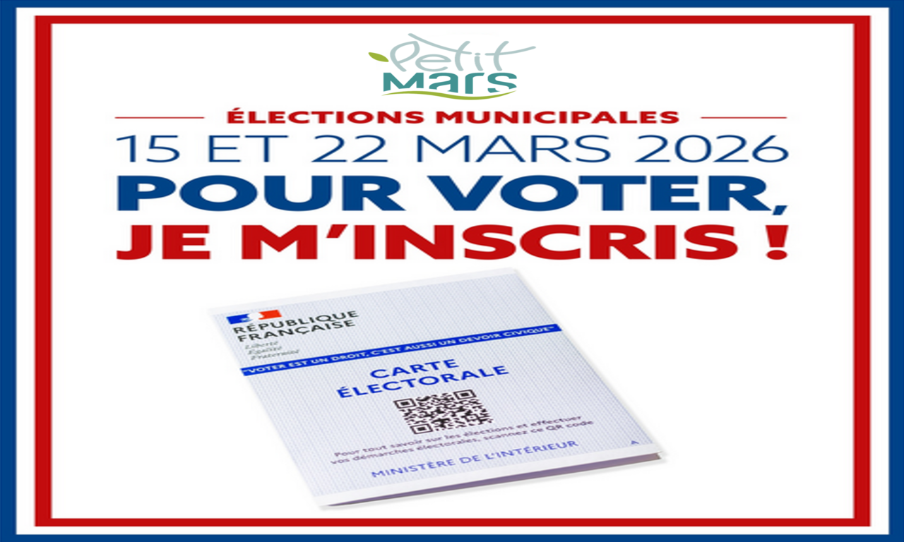 Elections municipales 2026 : Pensez à vous inscrire sur les listes ...